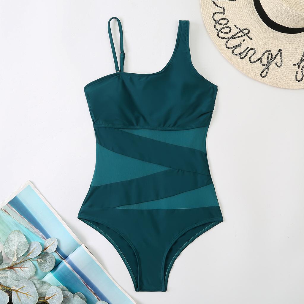 Buy Women's Summer New One-Piece Swimsuit Women's Sensual Mesh Swimsuit ...