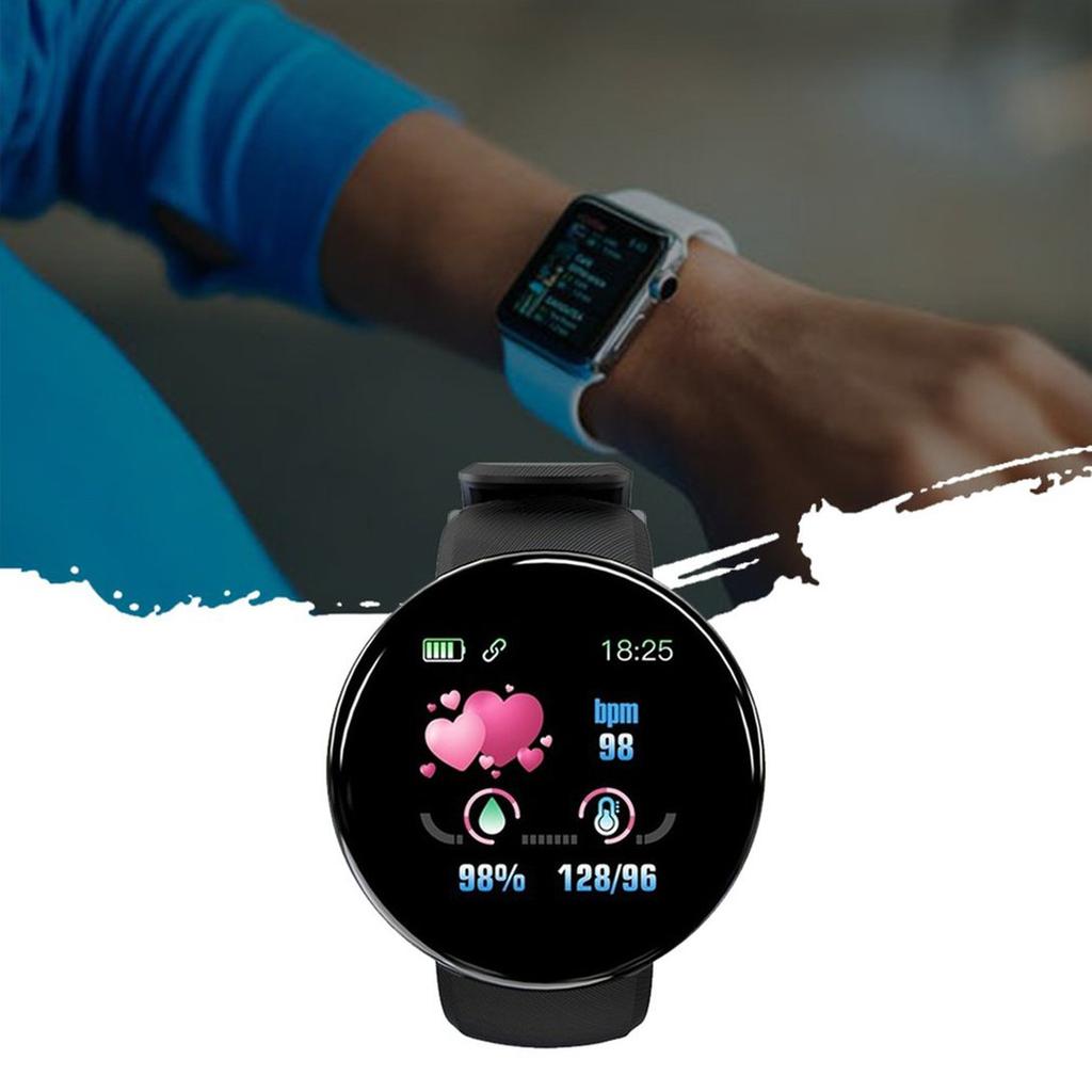 Buy Tick-tock Watch D18 Smart Watch Round Smartwatch Women Watch ...
