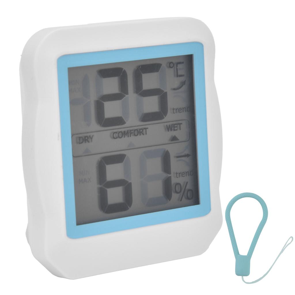 Mini Electric Thermometer Hygrometer Digital Display Magnetic ...