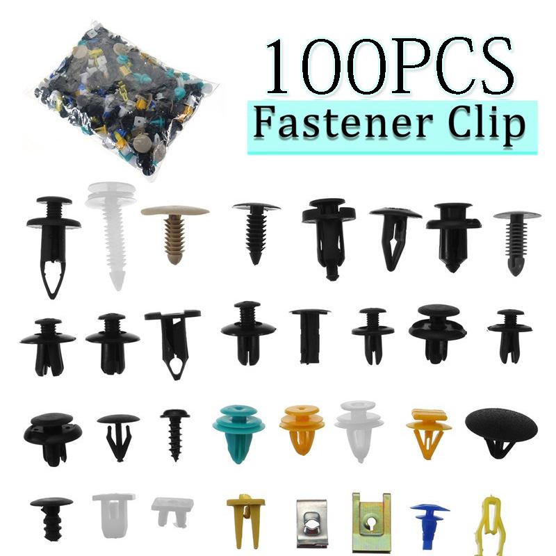 Buy 100PCS Mixed Auto Fastener Vehicle Car Bumper Clips Retainer ...