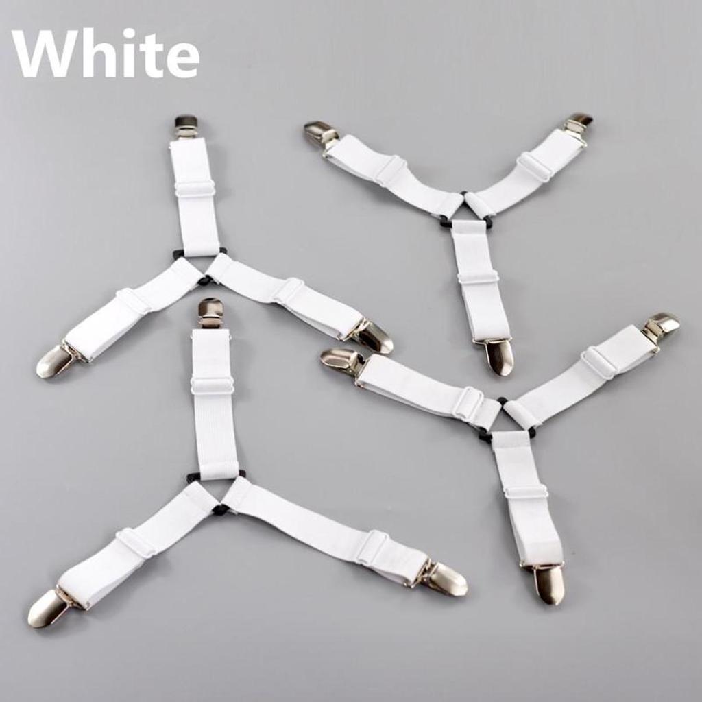 Buy Elastic Bed Sheet Gripper Belt Closure Bed Sheet Clips Mattress ...
