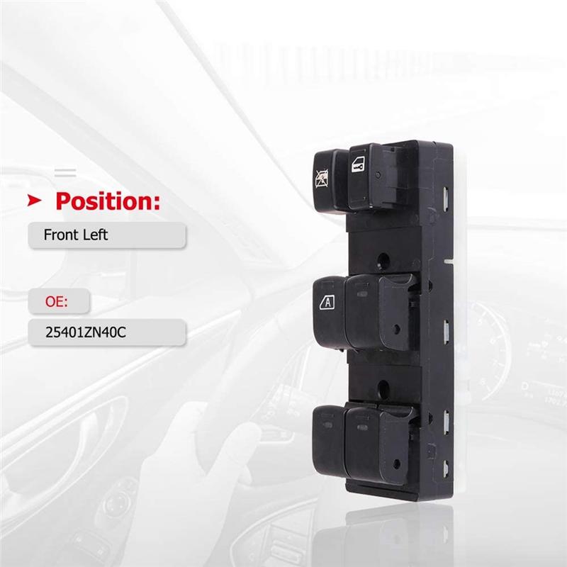 Buy 25401-JN03A 25401JN03A Power Window Master Switch for Teana Altima ...