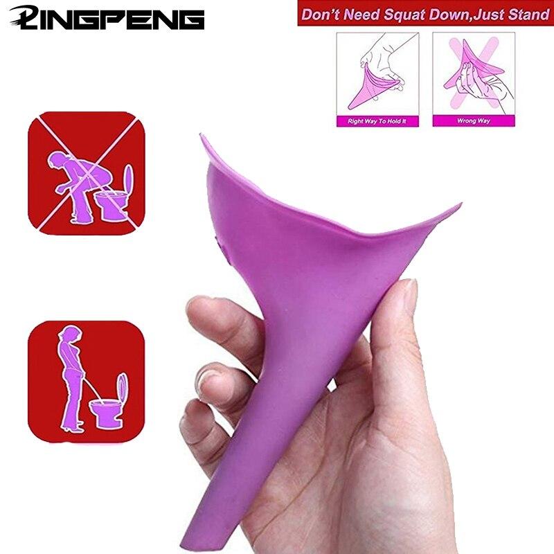 Cheap Women's Urinal Outdoor Travel Camping Portable Women's Urinal Soft Silicone/Disposable ...