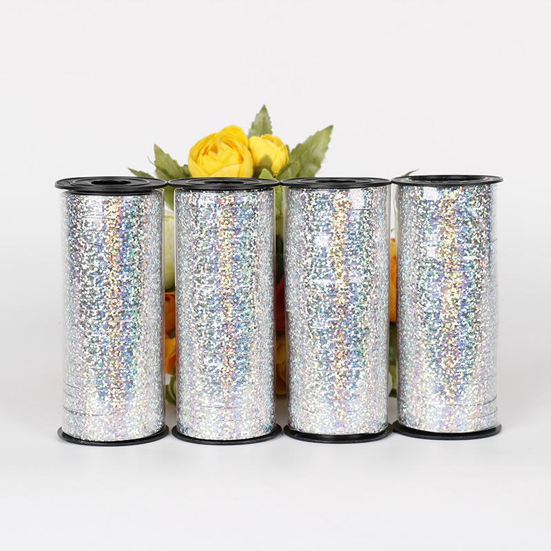 Buy 100 Yards Laser Curling Ribbon Balloon String Rope Happy Birthday ...