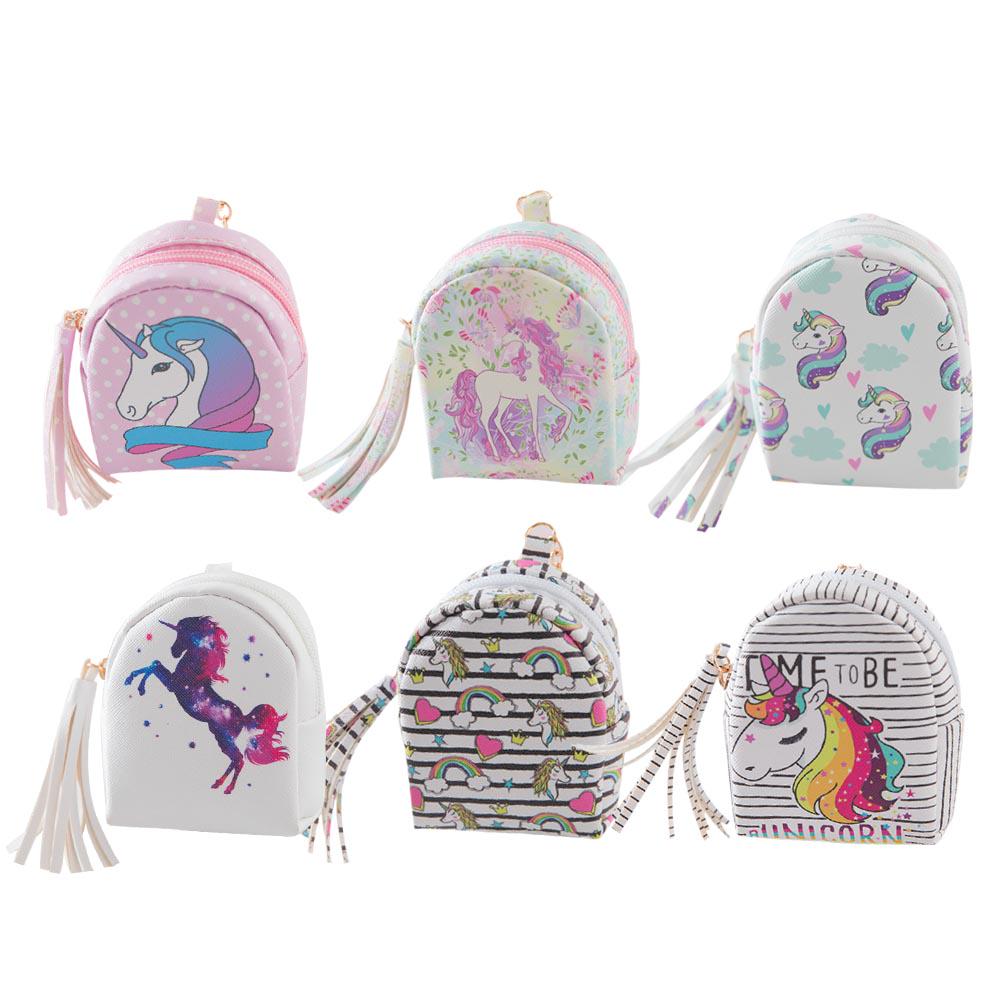 Cartoon Cute Unicorn Children Coin Purse Key Case Storage Bag uygun ...