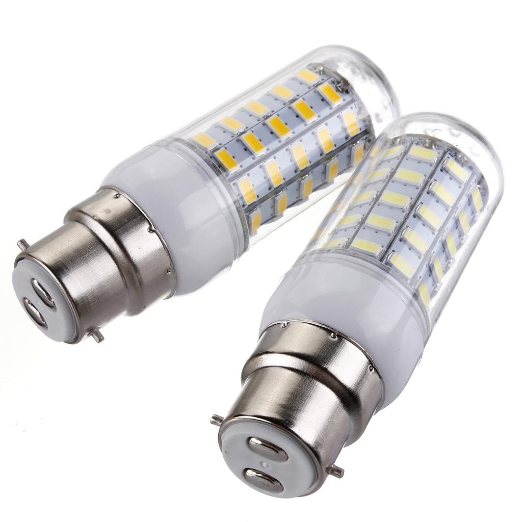 Buy B22 6.5W 59 SMD 5730 AC 220V White/Warm White LED Corn Light Bulbs ...