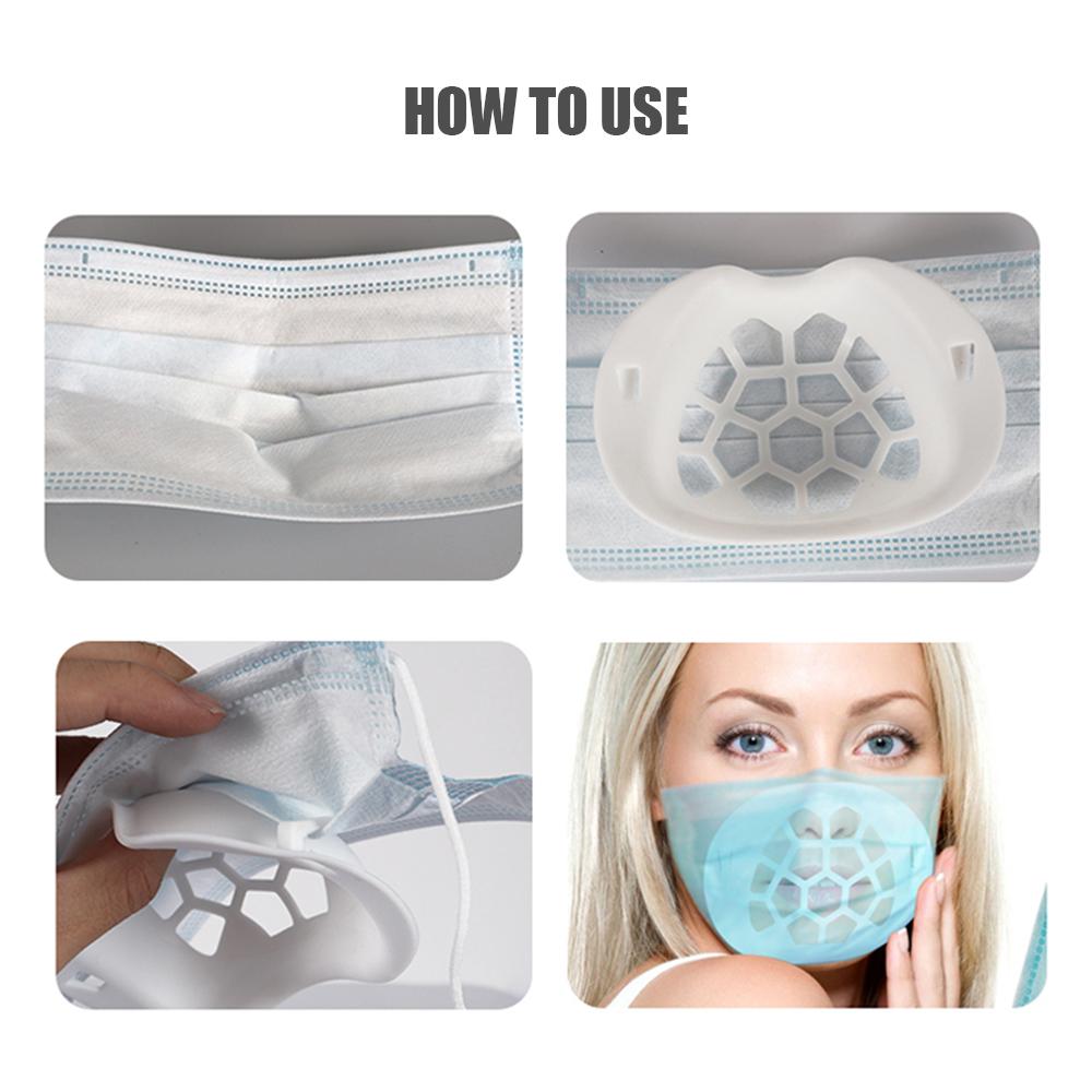 Buy 3 Pcs Silicone Mask Bracket Internal Support Frame For Mask 3d Mask ...