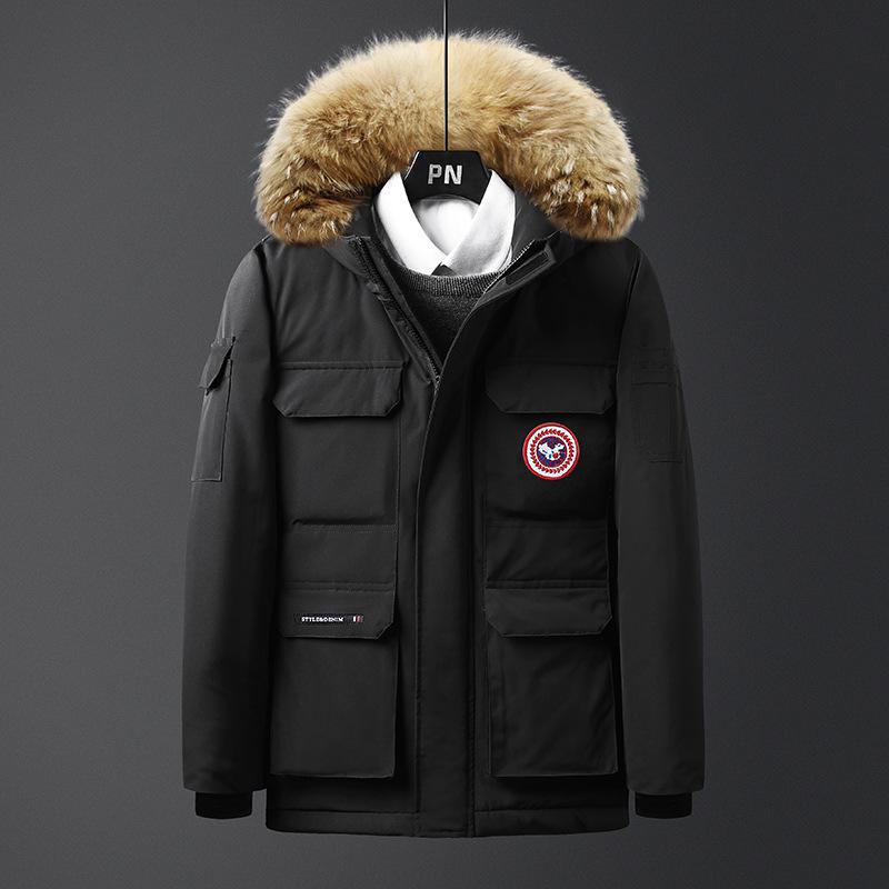 Buy Men's Fashion Hipster Outdoor Down Jacket Men Short Section Thick ...