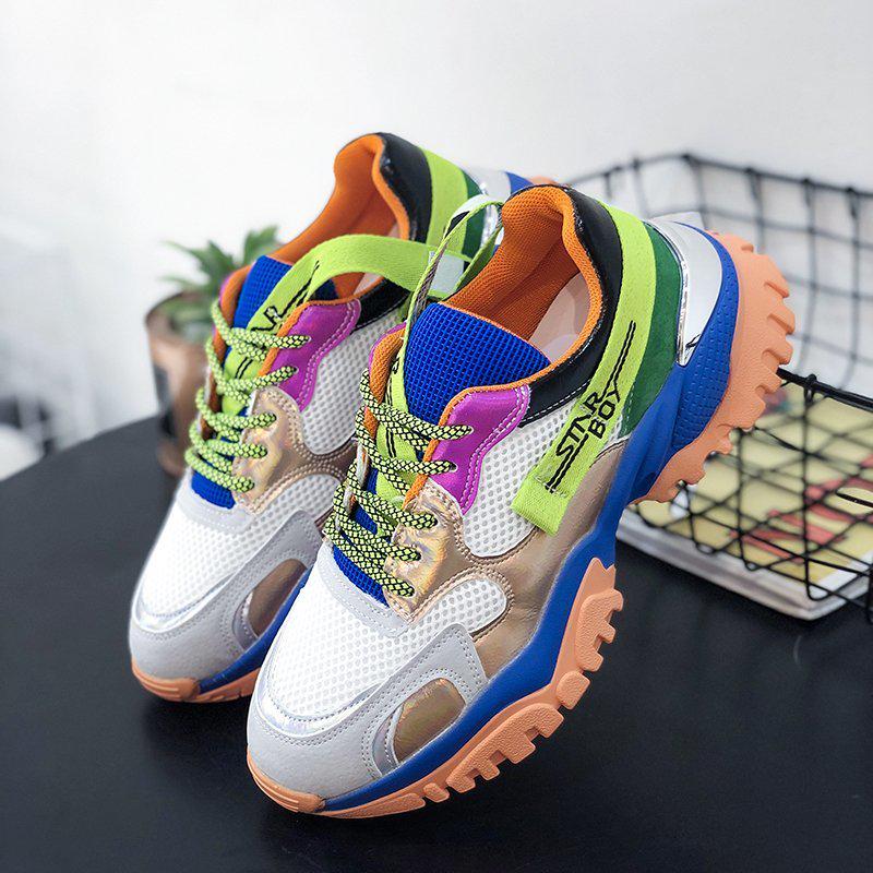 Buy Roman Women Chunky Sneakers Autumn Fashion Design Chunky Shoes ...