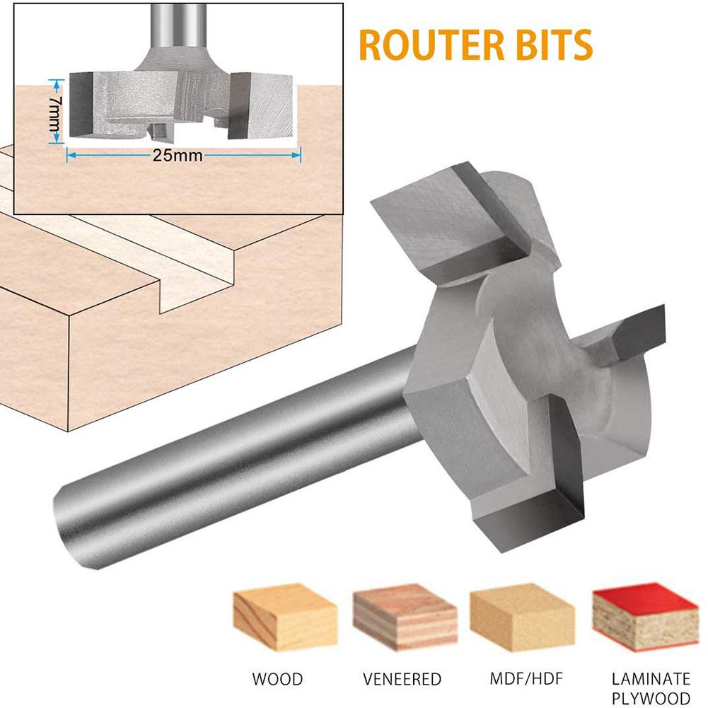 Buy (tool) CNC Spoilboard Surfacing Router Bit 1/4 Inch Shank Carbide ...