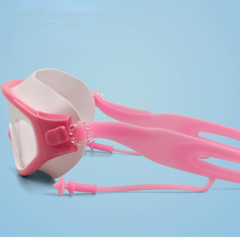 Buy Big Frame Kids Swim Goggles Anti Fog Wide View Swimming Gear for ...