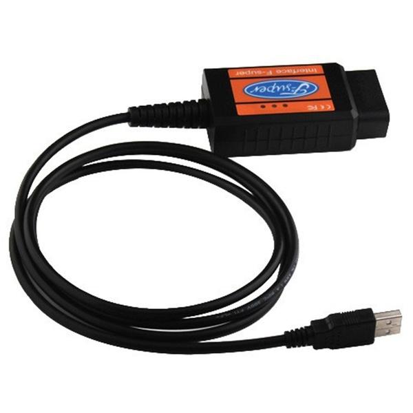 F-Super OBD2 USB Scan Tool Auto Car Fault Tool Scanner Code Reader ...