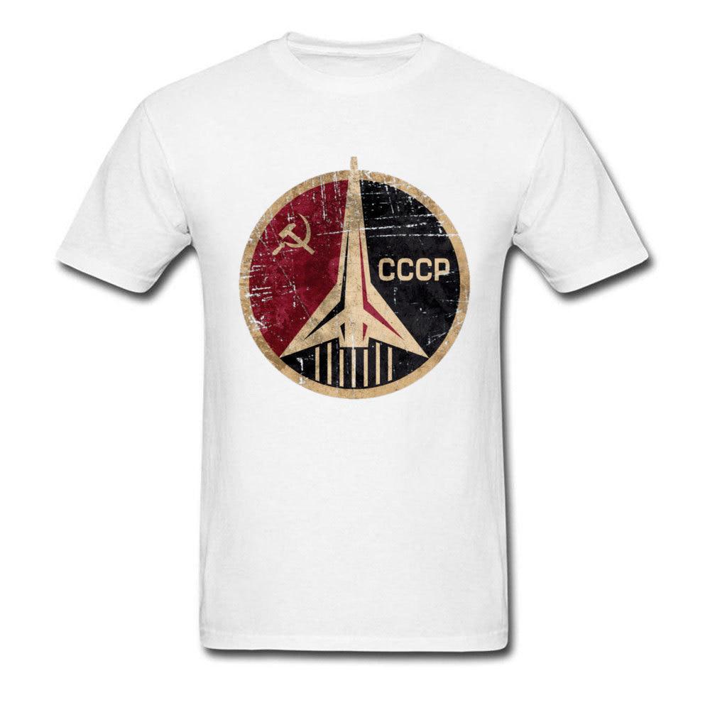 Buy CCCP T Shirt Men C C C P T Shirt Sputnik 1 Male Tshirt Cotton at ...