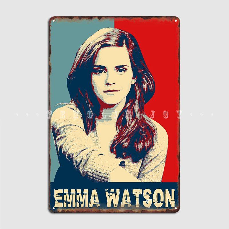Emma Watson Metal Sign Poster Funny Wall Mural Wall Tin Sign Posters ...