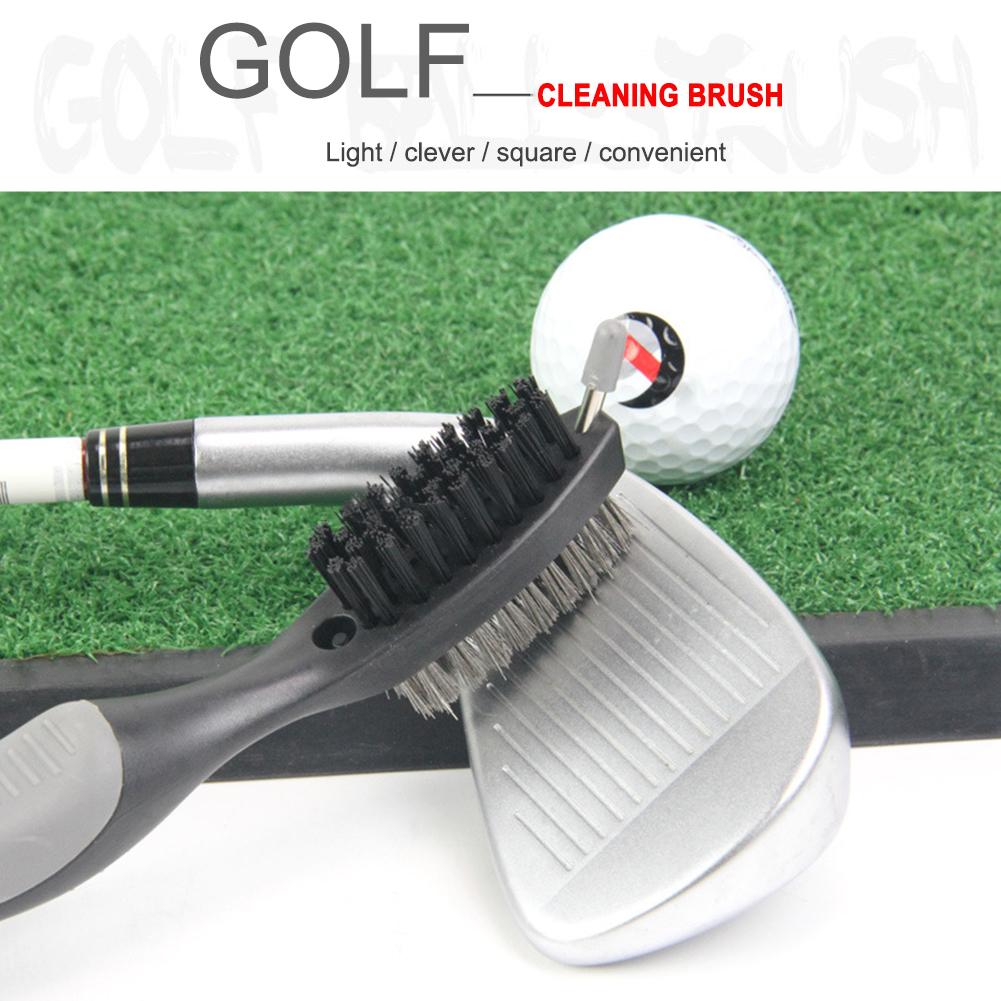 Buy Golf Brush 2 Sided Golf Putter Wedge Ball Groove Cleaner Kit ...