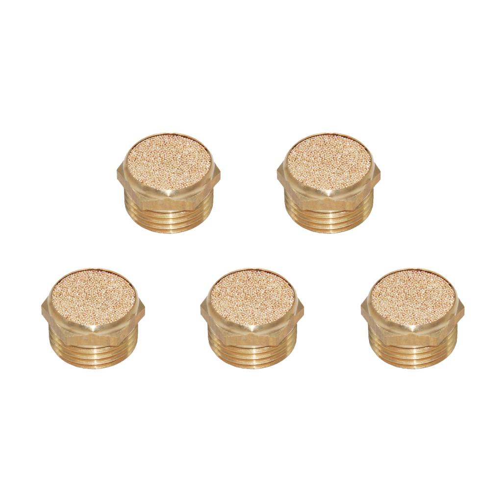 Buy 5Piece Pneumatic Muffler Silencer Air Flow Speed Controller 4 Inch ...