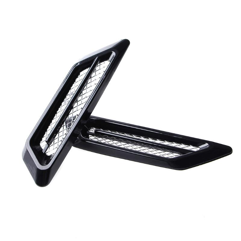 1 Pair Universal ABS Car Side Air Intake Flow Vent Fender Decor Sticker ...