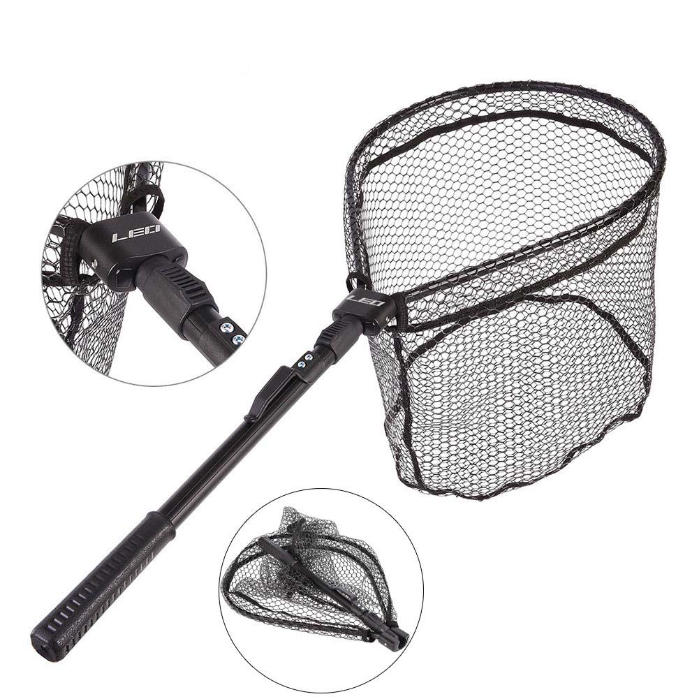 Collapsible Fishing Net Aluminum Alloy Foldable Nylon Mesh Fish ...