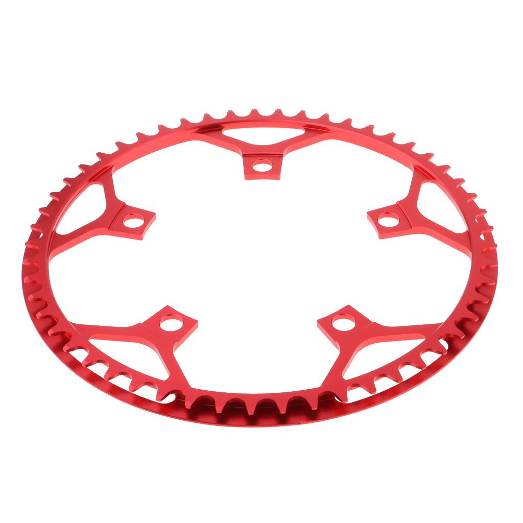 Buy 45T 47T 53T 56T 58T Chainring 130 BCD Single Speed Chain Ring Red ...