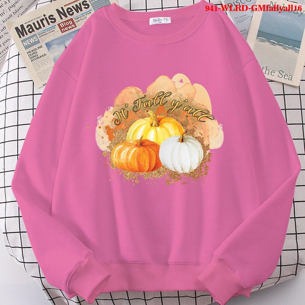 Buy 2021 Solid Color Fall Pumpkin Sweatshirt Men Harajuku Hoodies ...