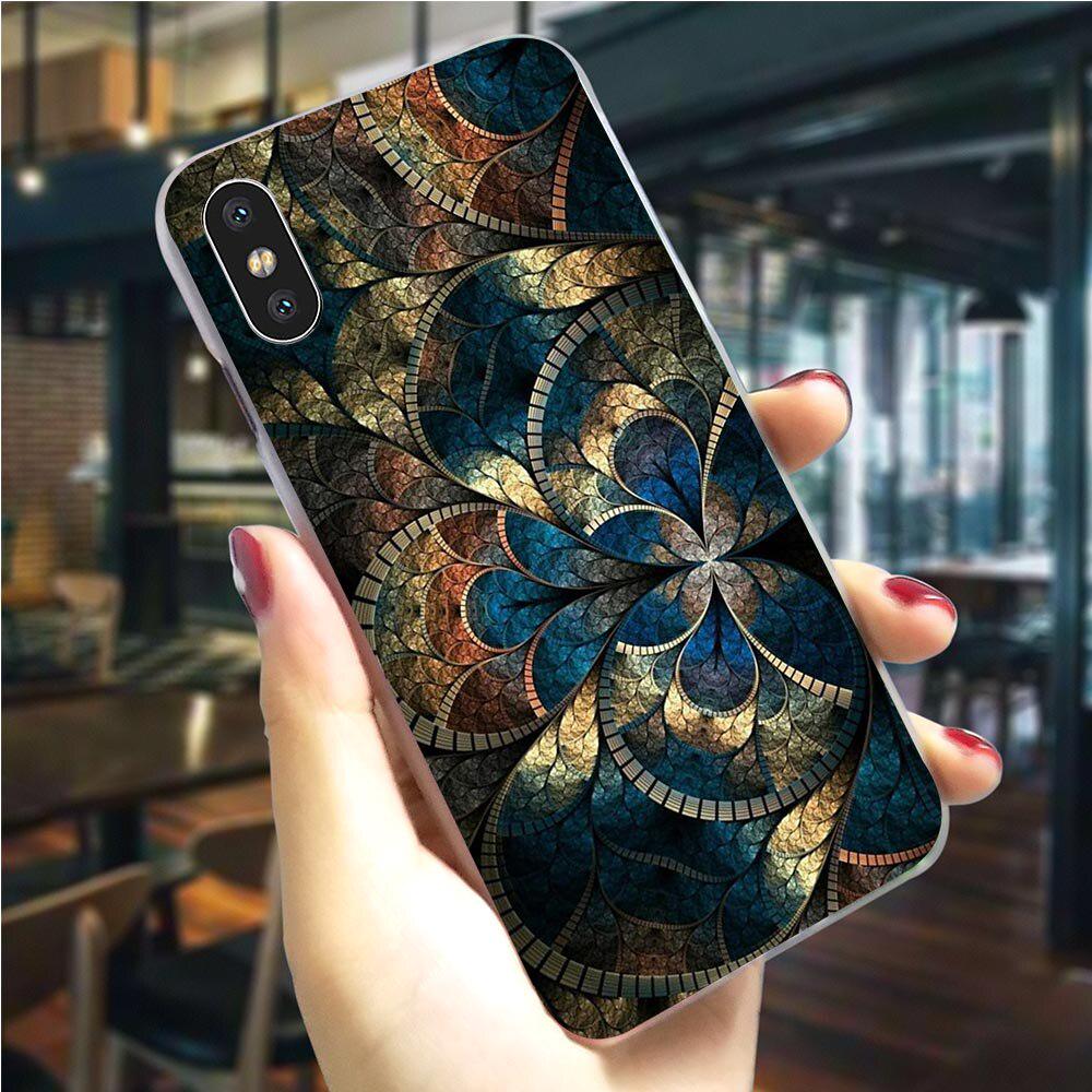 Buy Vintage Floral Pattern Phone Cover for Huawei Honor Y6 Y7 Y9 Nova ...