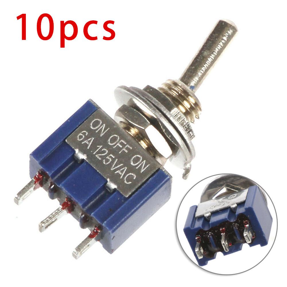 Buy 100% Brand New Toggle Switch 10PCS 12V/ 110V/ 220V 3-Position 6mm ...