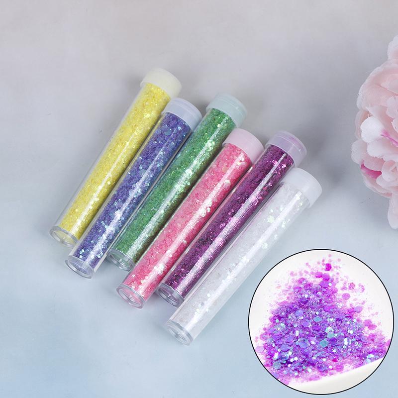 Buy 2Pcs Sequin Fluffy Slime Box Toy For Children Modeling Clay Diy ...