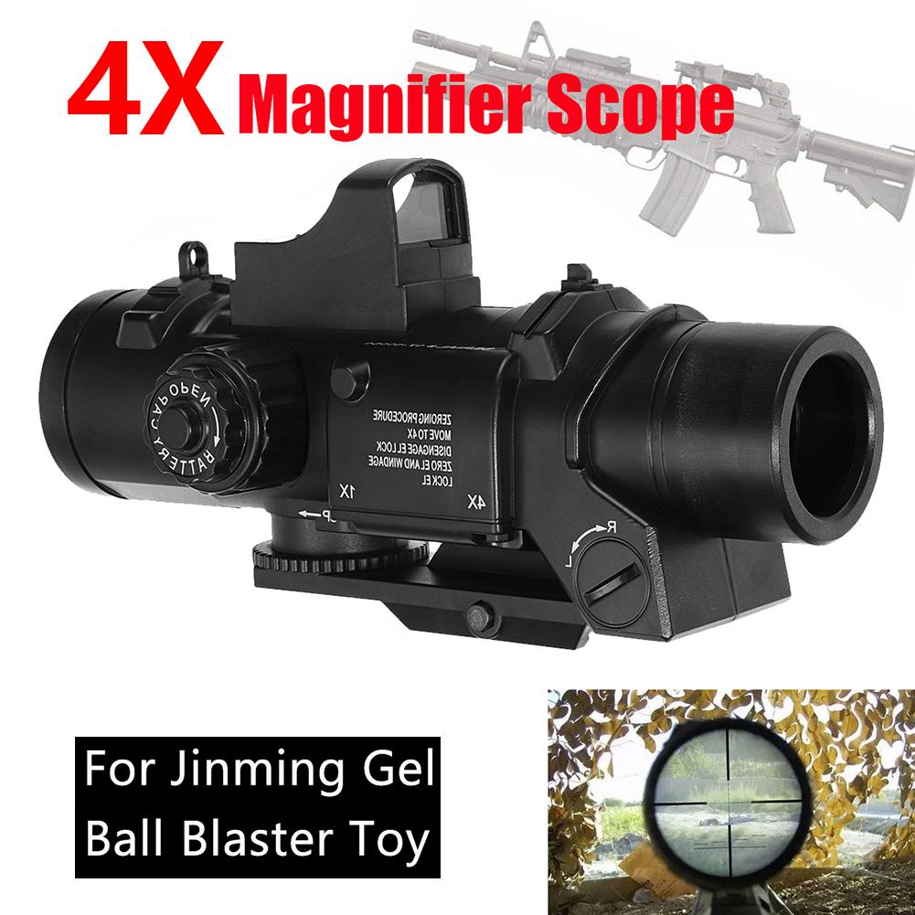 Buy 4X Magnifier Scope Red Dot Sight For Jinming Gel Ball Blaster Water ...