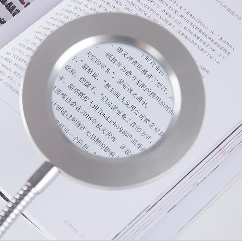 Buy 8X Illuminated Magnifier Flexible Rotation Desktop Magnifying Glass ...