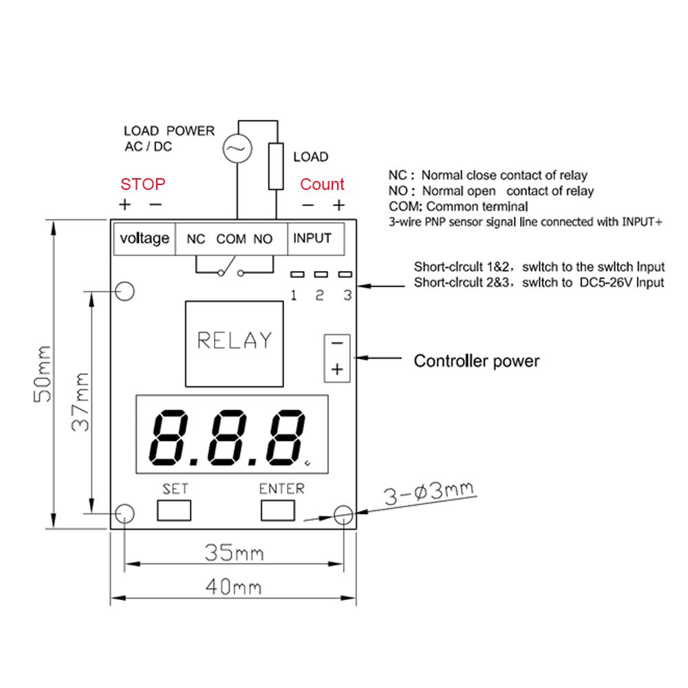 CT 1.1 Counter Controller Module DC12V Counter Kit Module Circuit Board ...