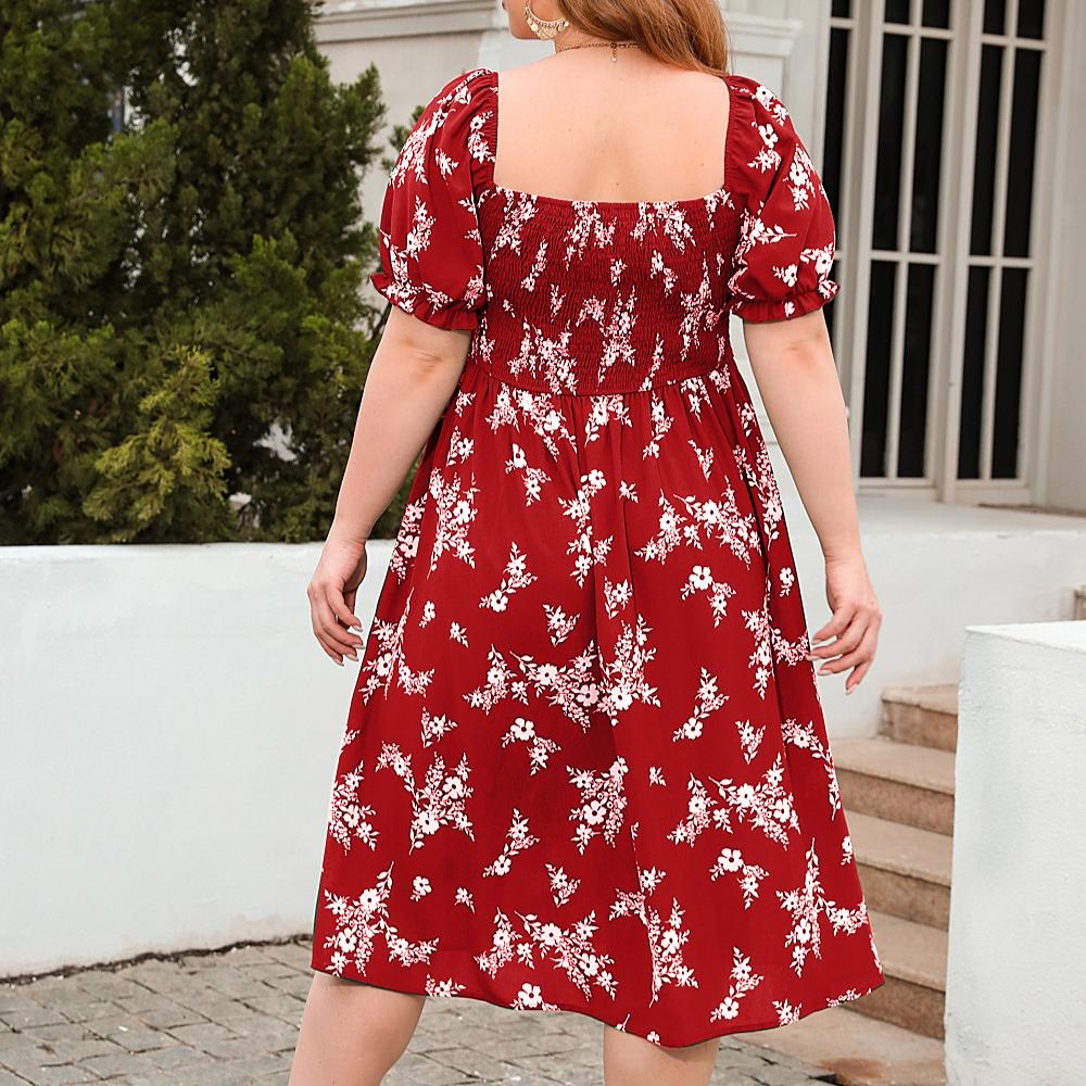 Cheap Large Size Women's Clothing Printing Leisure Bohemian Wind Medium ...