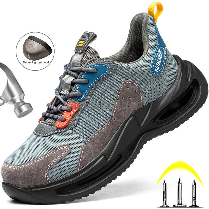 Cheap Breathable Work Sneakers Steel Toe Safety Shoes Man Women Work ...