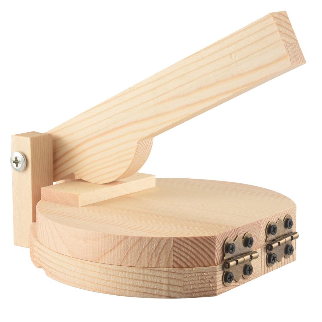 Buy Wood Tortilla Press Dumpling Skin Maker Presser Chapati Roti Taco ...
