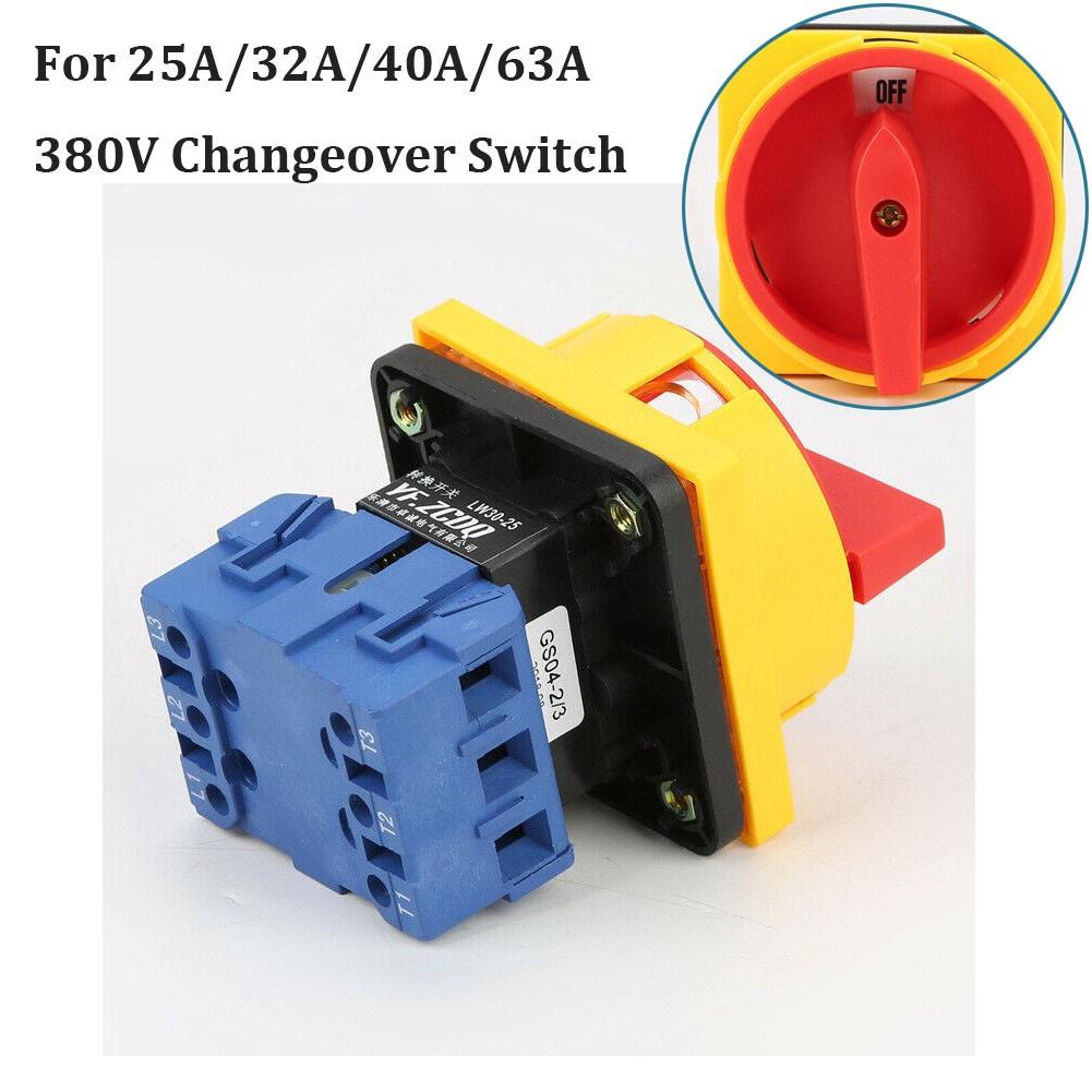 1pcs Changeover Switch 2 Position 25A/32A/40A/63A 380V uygun fiyatlı ...