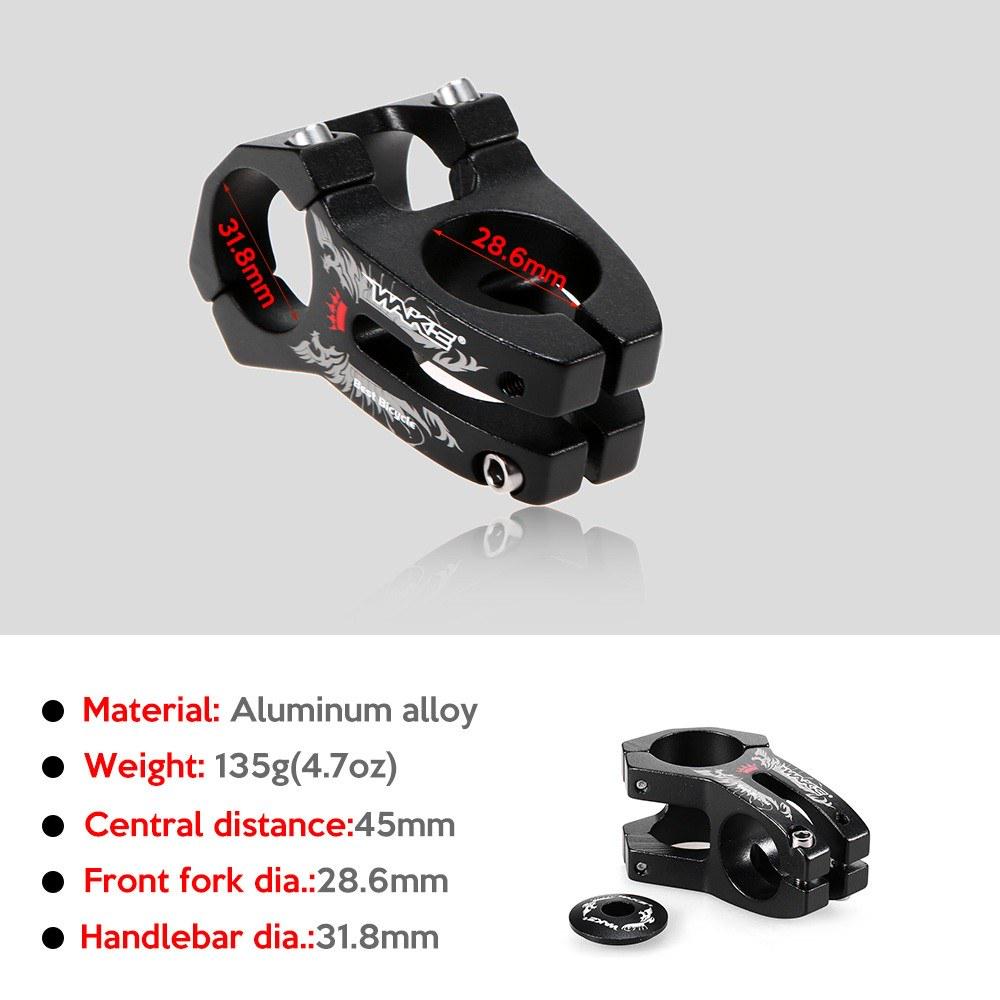 Buy Aluminum Alloy Bike Stem Bicycle Cycling Clamp Stem 31.8MM MTB Road ...