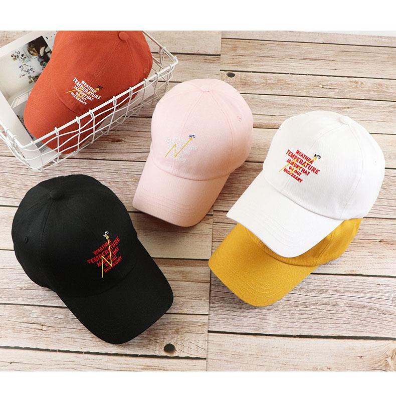 Spring And Autumn Women's Embroidered Baseball Cap Solid Color Topee ...