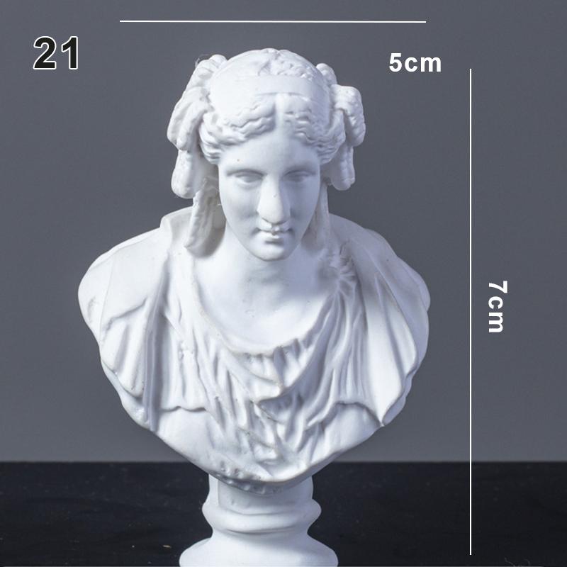 1PC Home Decor Resin Portraits Bust Mini Plaster Sculpture Greek ...
