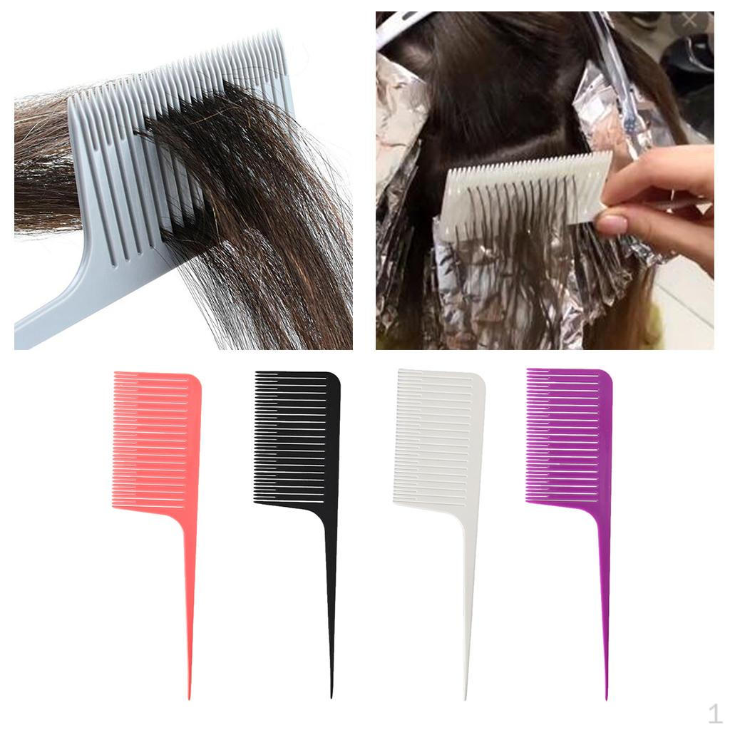Buy 4x Weaving Highlighting Foiling Hair Comb Highlight Salon Styling ...