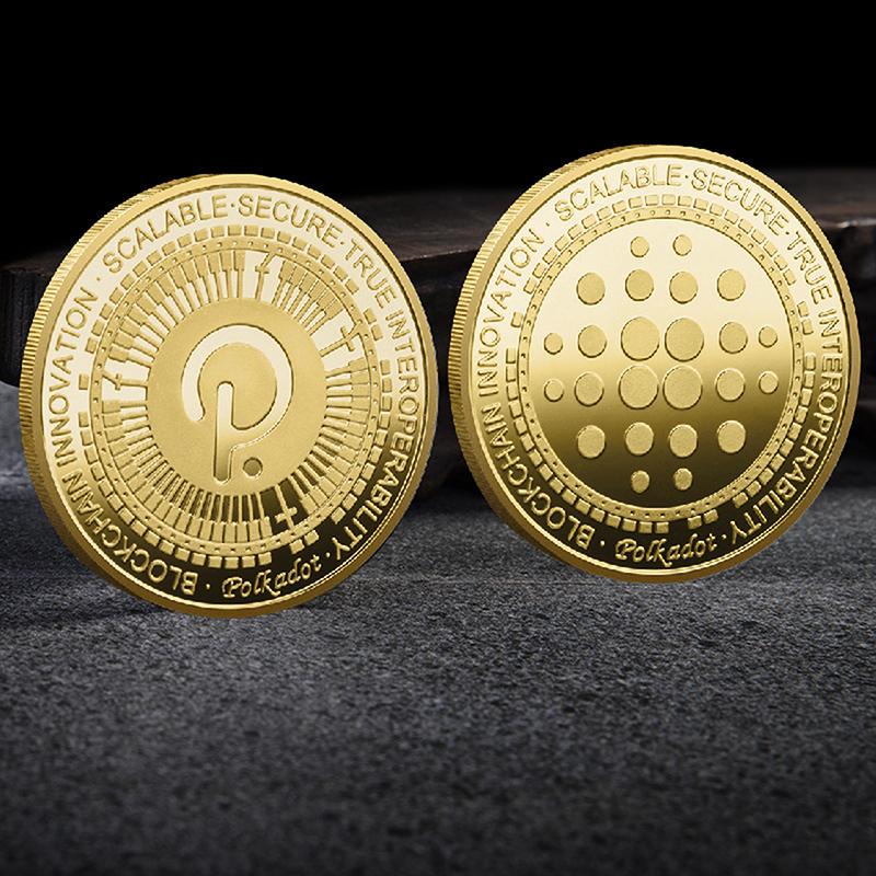 Buy 1Pcs Polkadot Coin Gold Plated Crypto Coin Physical Cryptocurrency ...