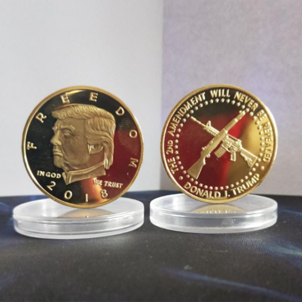 Buy 2018 President Donald Trump Gold Plated EAGLE Commemorative Coin ...