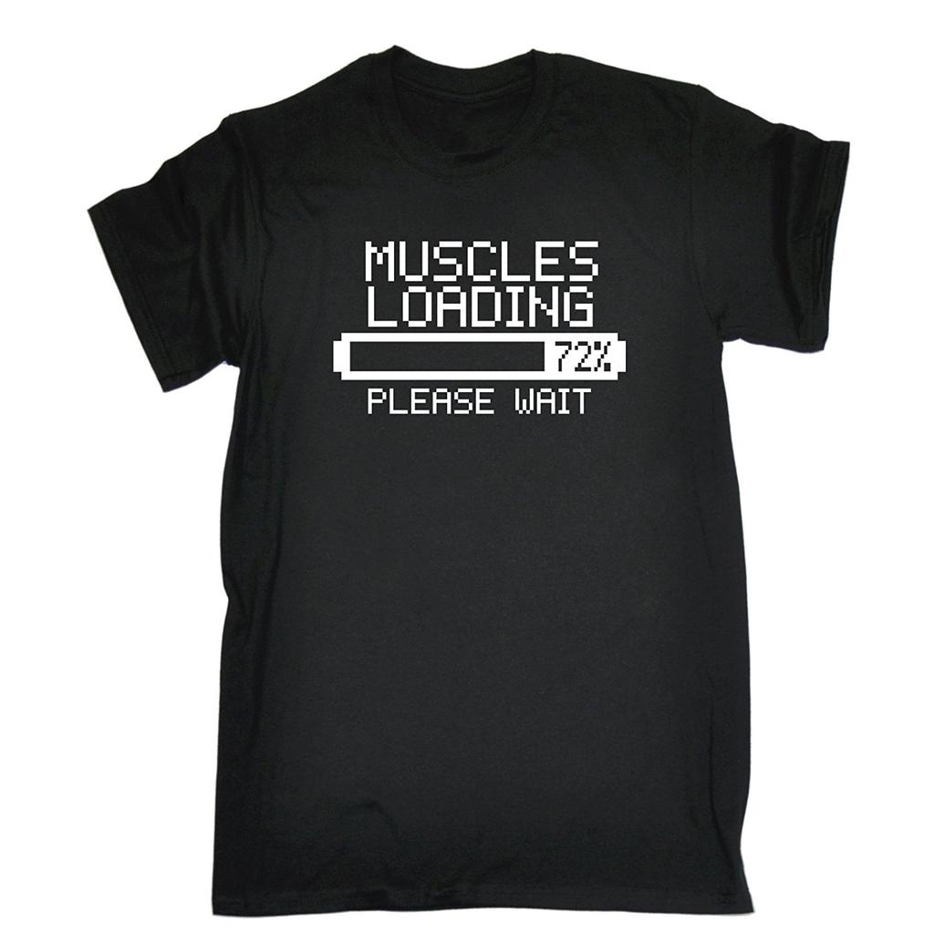 Men 39 s MUSCLES LOADING PLEASE WAIT LOOSE FIT T SHIRT uygun fiyatlı ...