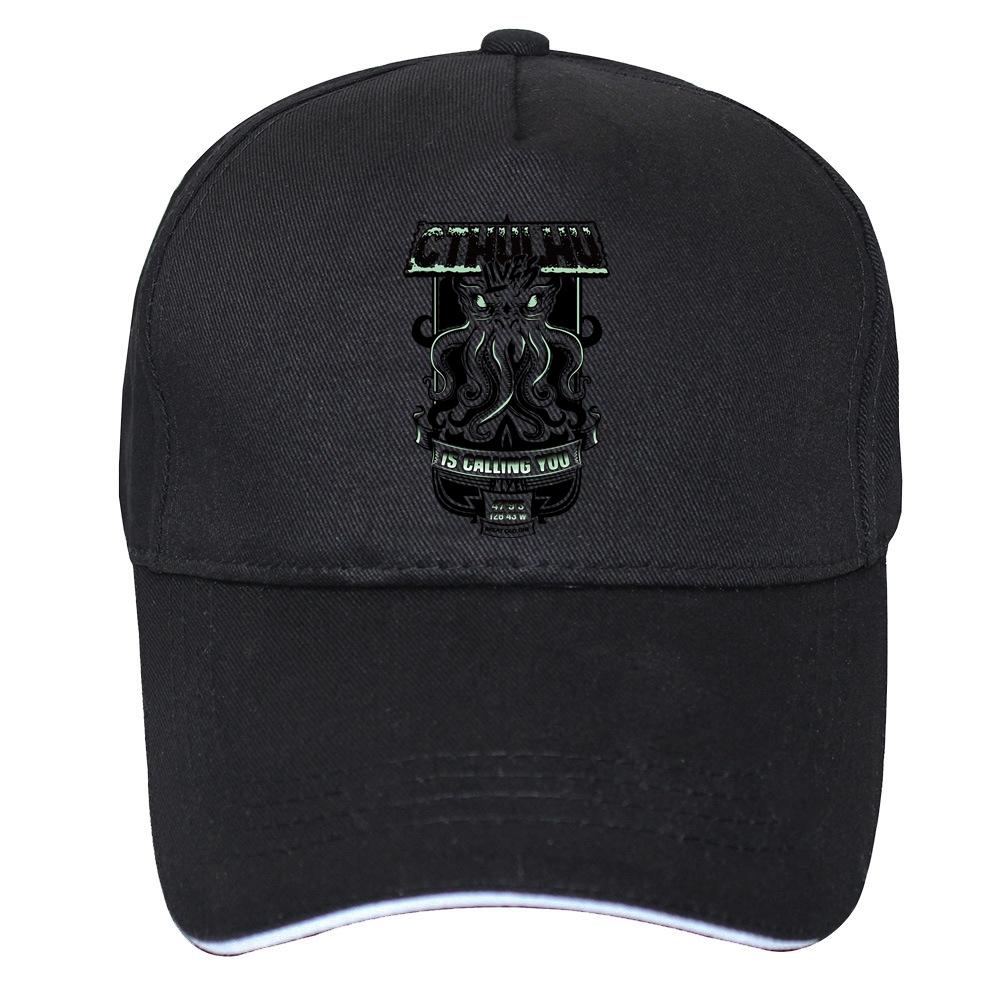 Cheap 2023 A Wild Cthulhu Hat Unisex Hats Cat Or Monster Cap Skull ...