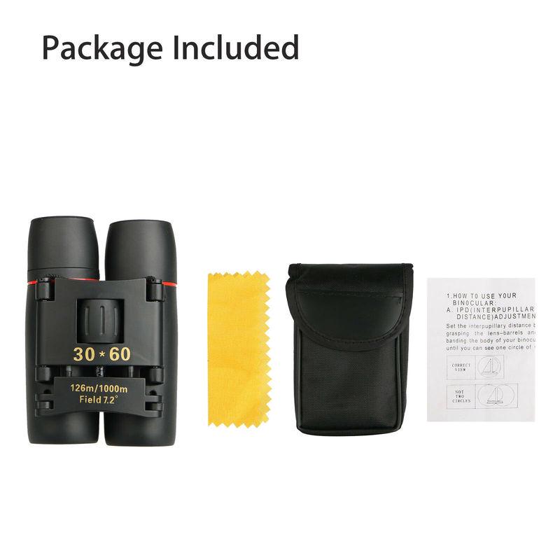 Buy Mini Day Night Vision Binoculars 30x60 Zoom Outdoor Travel Folding ...