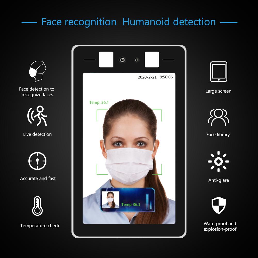 Temperature & Humidity Non-Contact Infrared Thermometer Face ...