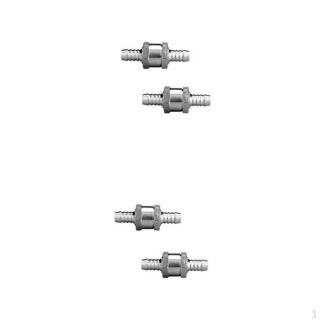 Buy 4 Pieces 8mm 10mm Non Return Fuel Line Oil Petrol Water One Way ...