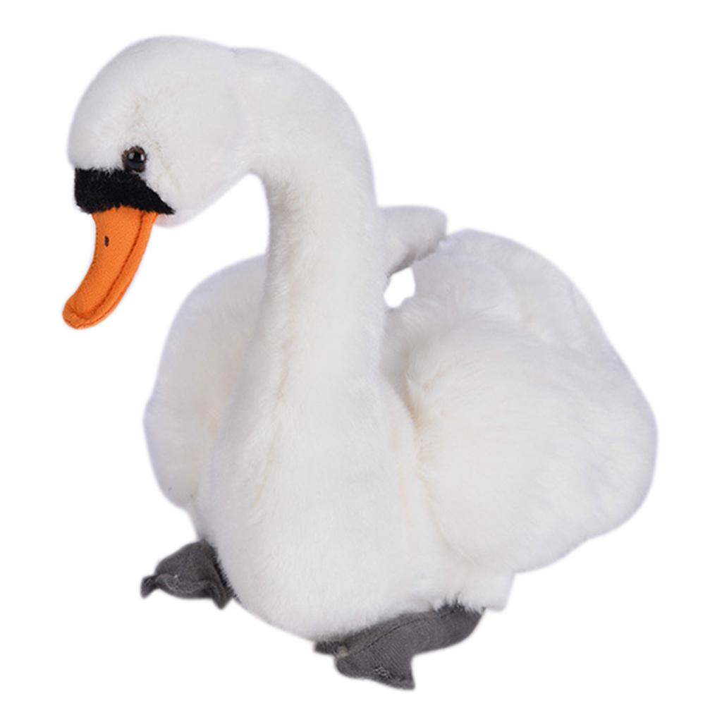 Buy Super Soft Stuffed Plush Toy Simulated Animal Swan Kids Baby Doll ...