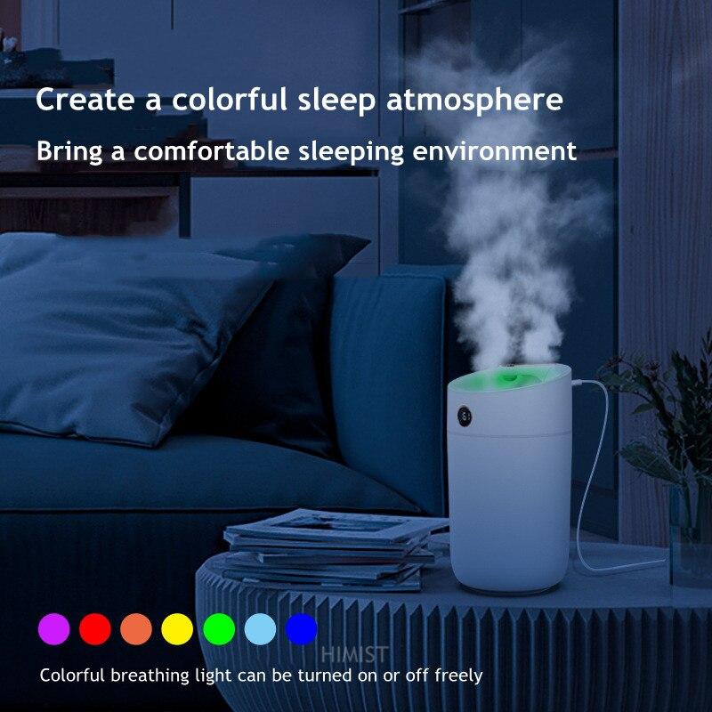 Buy 3L Double Nozzle USB Air Humidifier Water Mist Maker Diffuser with ...