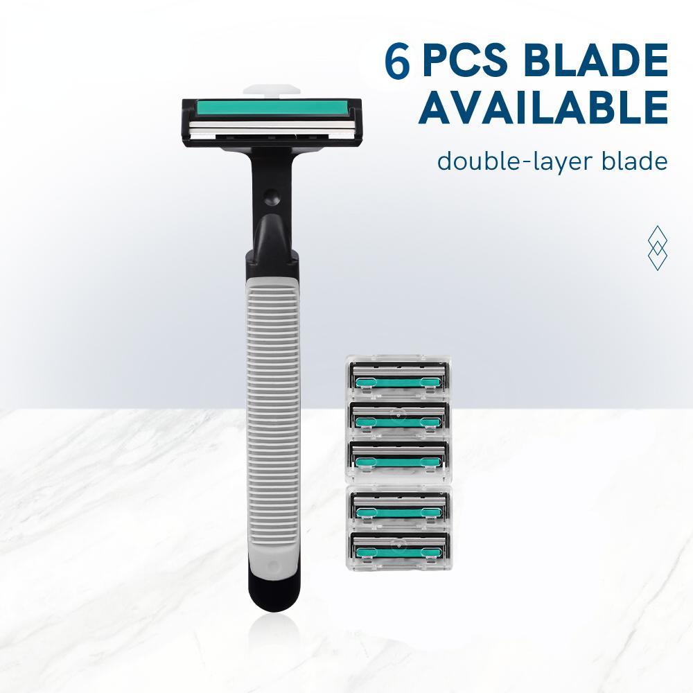 Buy 6Pcs Manual Face Safety Razor for Women Men Shaver with Shaving ...
