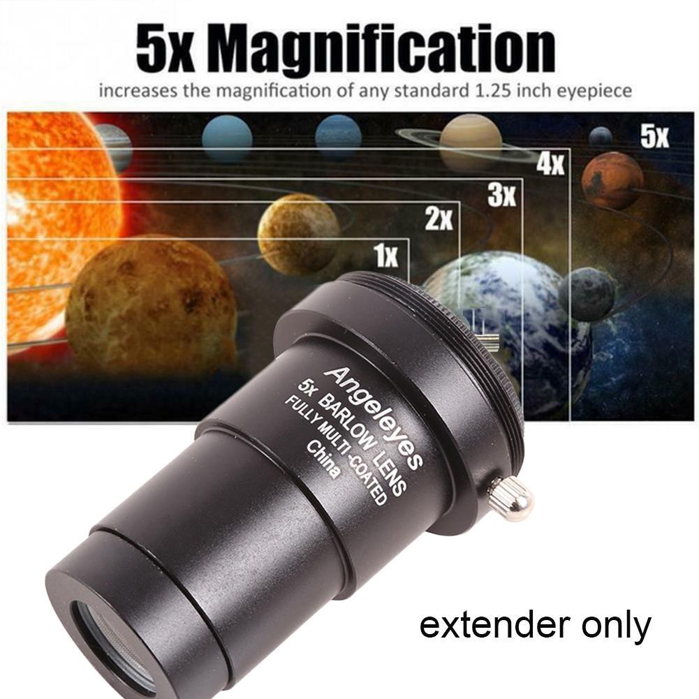 Buy Ngeleyes Metal 5X Extender 1.25 Inches Universal Telescope Barlow ...