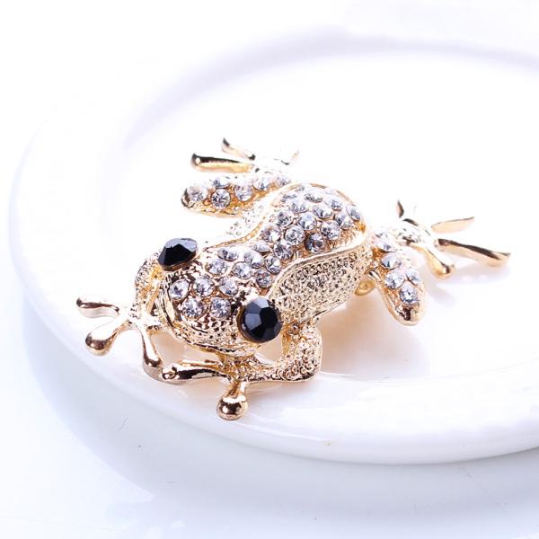 Buy 1pc Bling Frog Brooch Jewelry for Women Girls at affordable prices ...